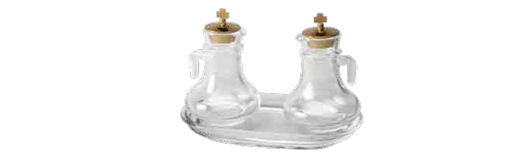 Burettes avec leur plateau · Orfèvrerie / Equipements - Bougie SB ...